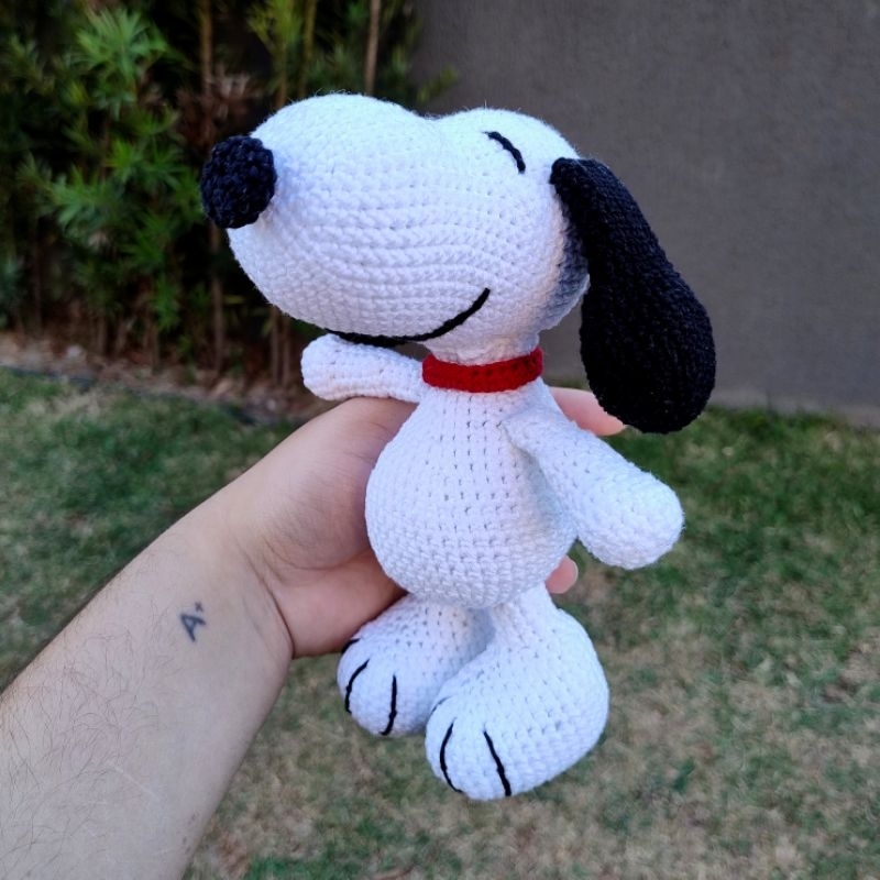 Boneco Snoopy - Amigurumi Crochê | Shopee Brasil