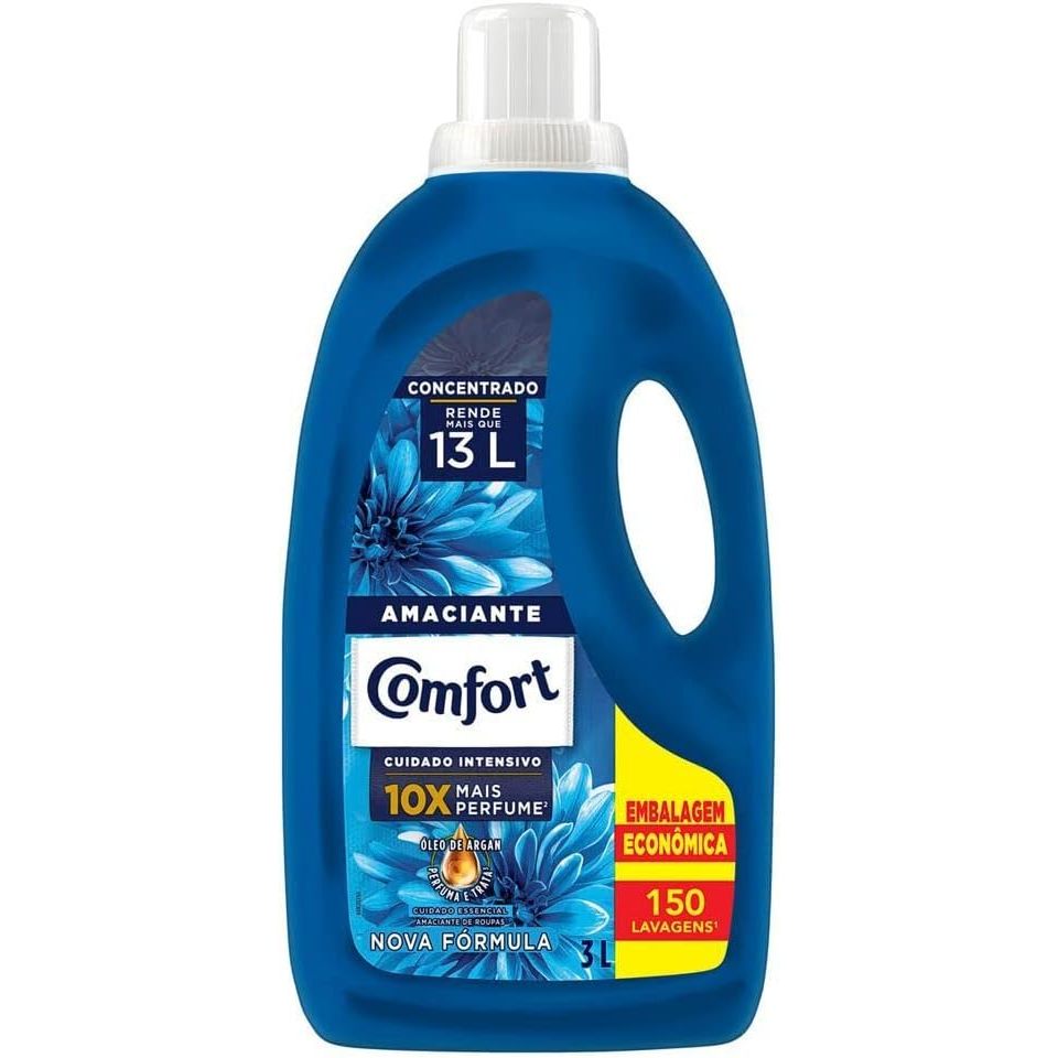 Amaciante Comfort Concentrado 3L Frescor Intenso | Shopee Brasil