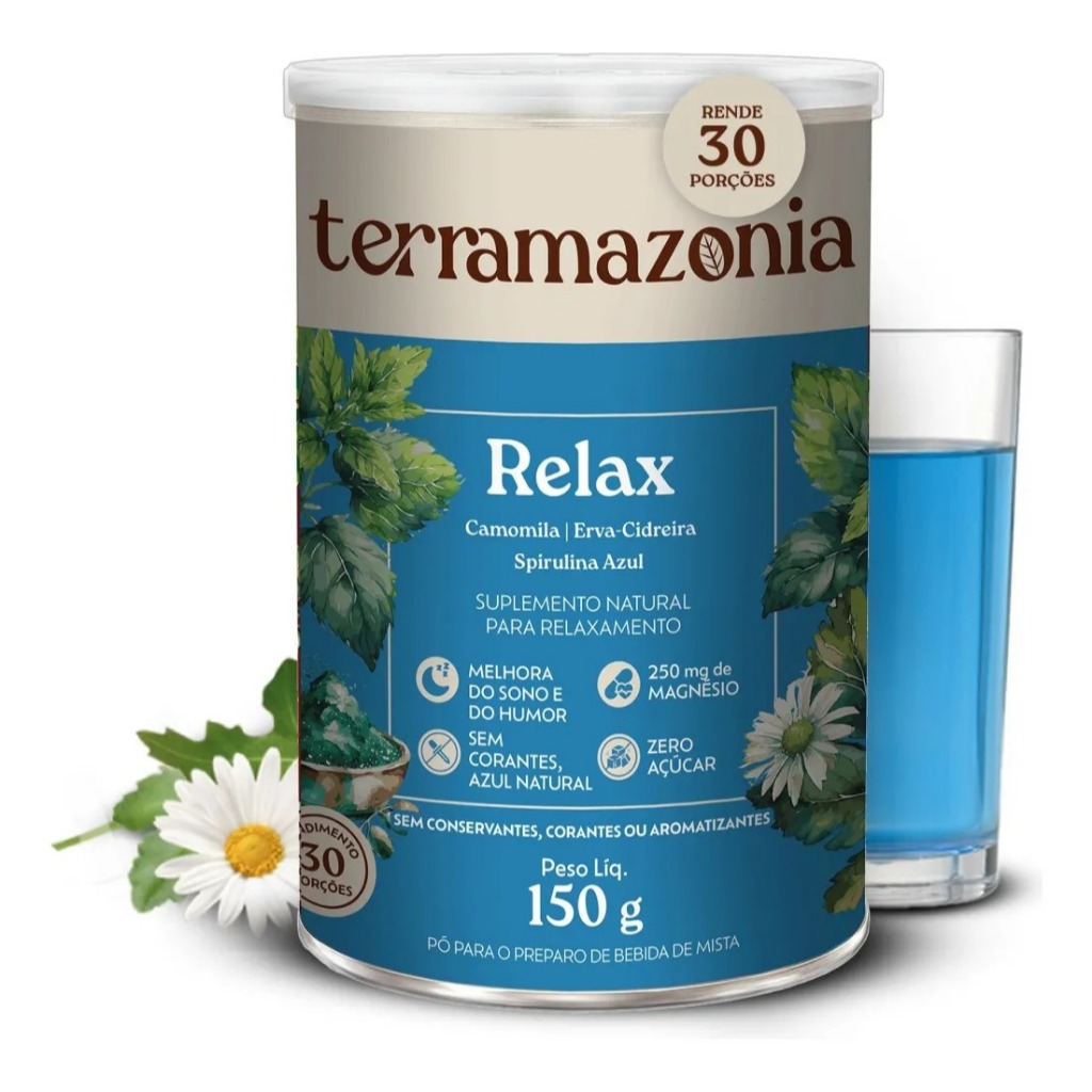 Terramazonia Relax Bebida Natural Chá Pote 150g | Shopee Brasil