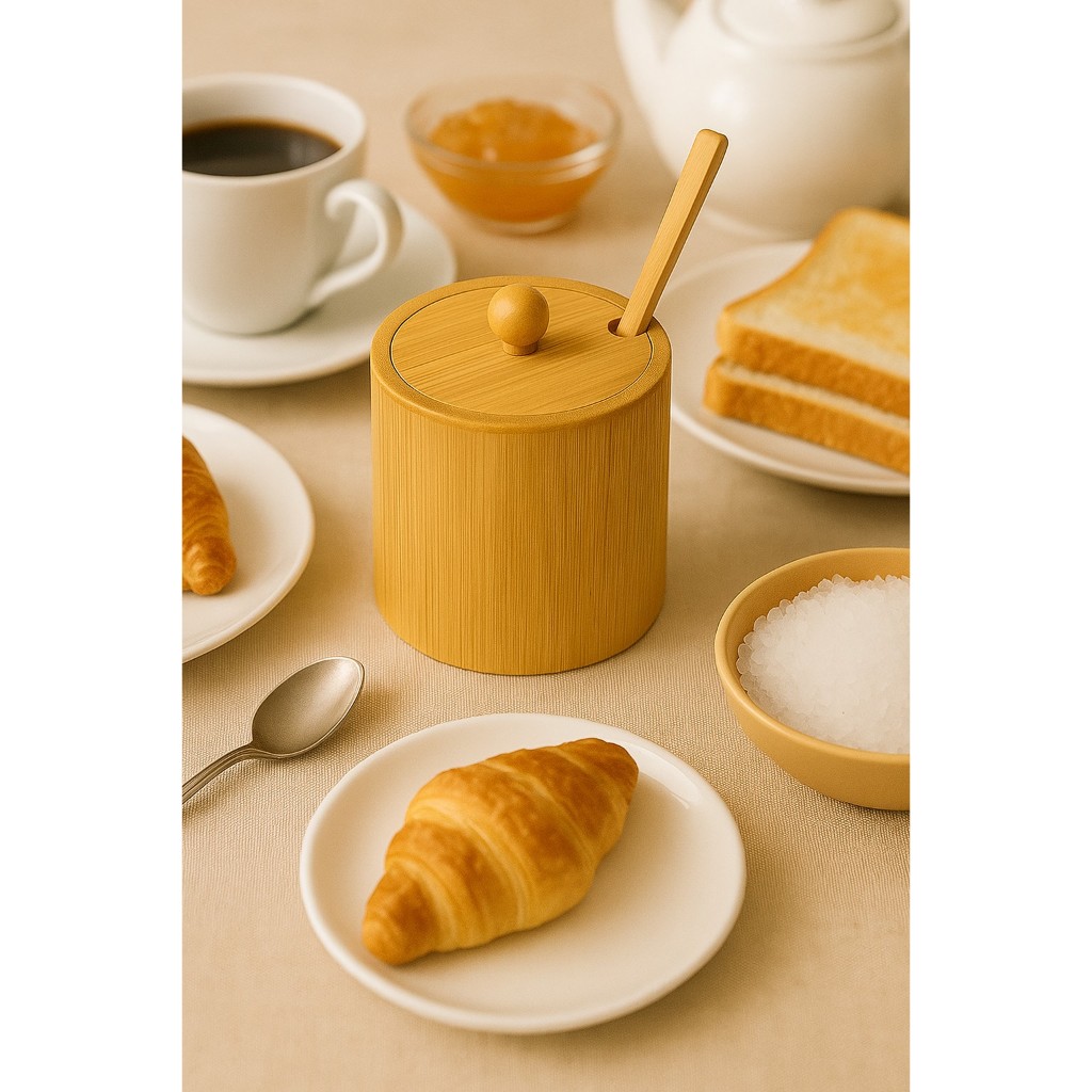 Pote Porta Condimento 100% Bambu 200ml - Saleiro e Açucareiro | Shopee ...