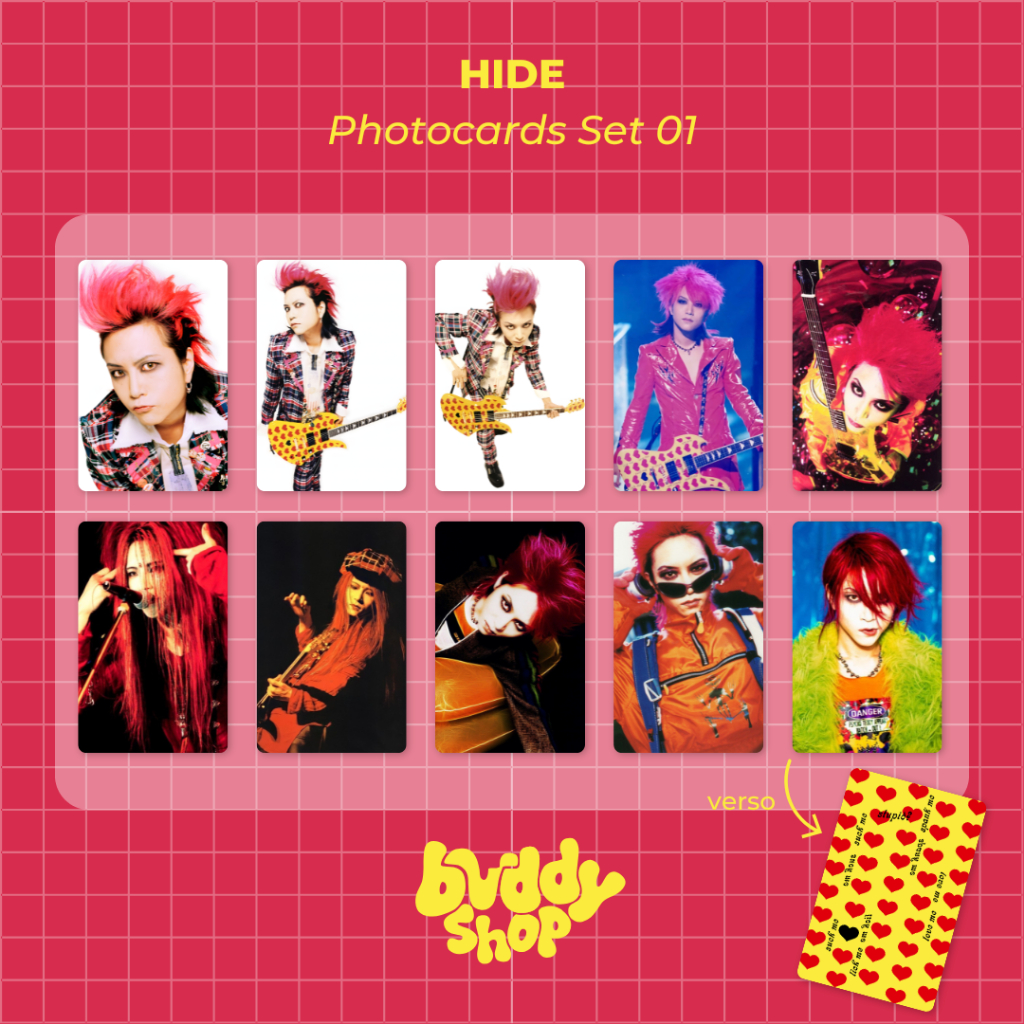 Photocards hide (X JAPAN) Visual Kei J-Rock Set 01 | Bvddy Shop ...