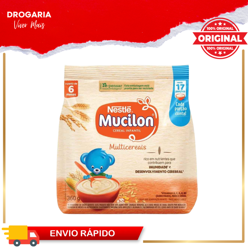 Mucilon Nestle Multi Cereais Sache 360G | Shopee Brasil