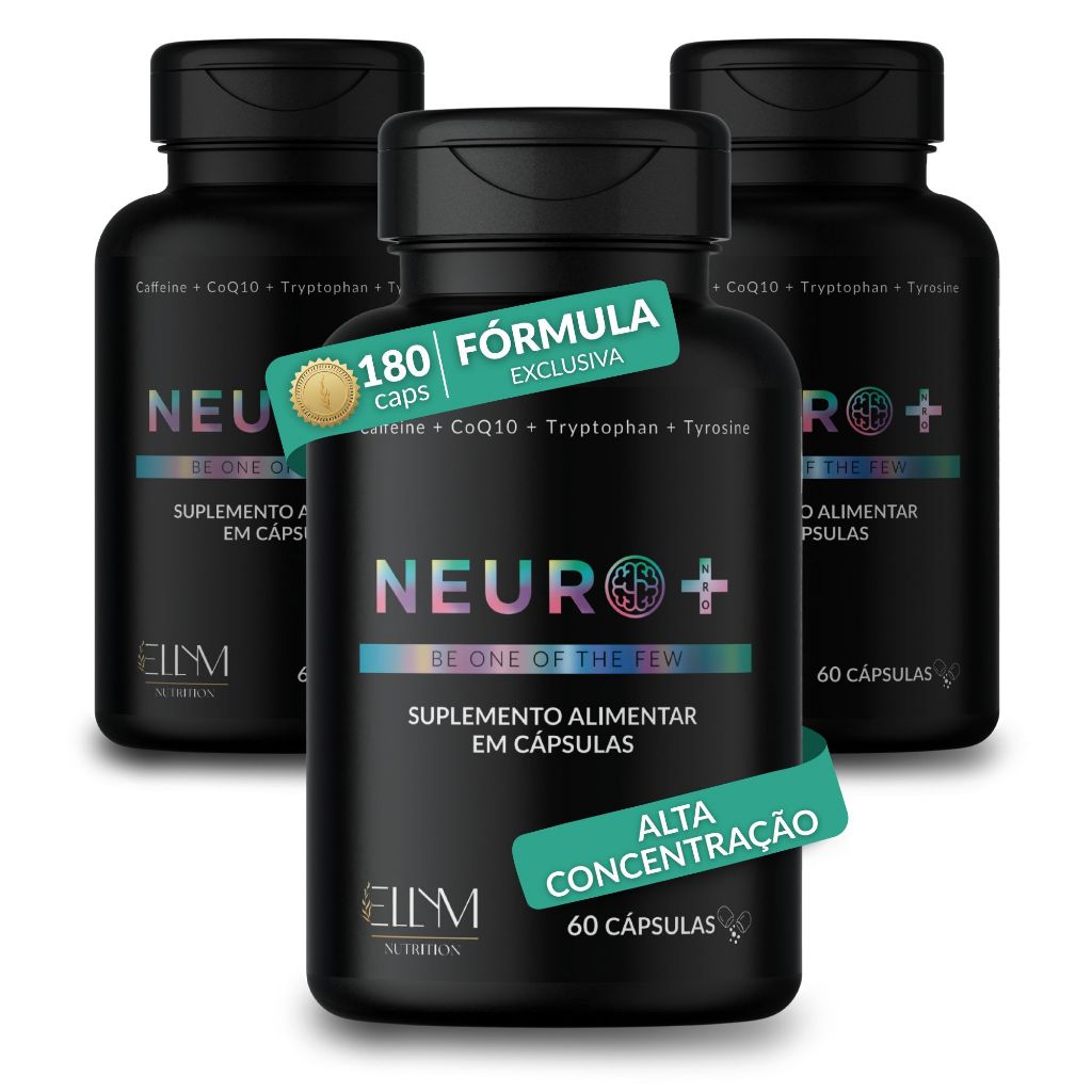Neuro+ Cápsulas ELLYM NUTRITION Nootropicos Multivitaminico Foco ...