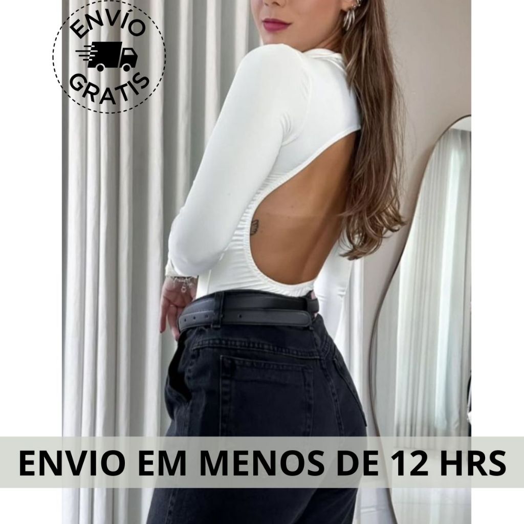 body feminino bory MANGA COMPRIGA COSTA ABERTA body inverno bores ...