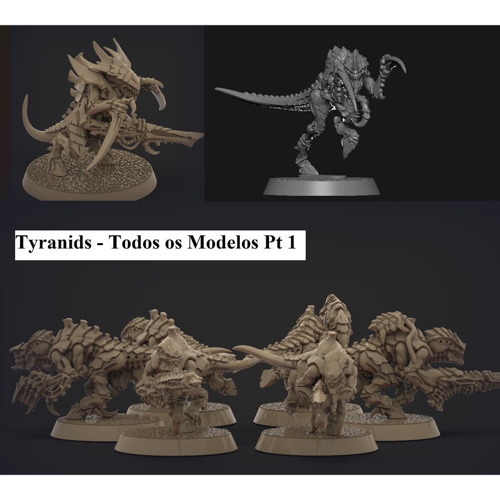 Tyranids Warhammer 40k - Proxies para Wargaming Todos os Modelos ...