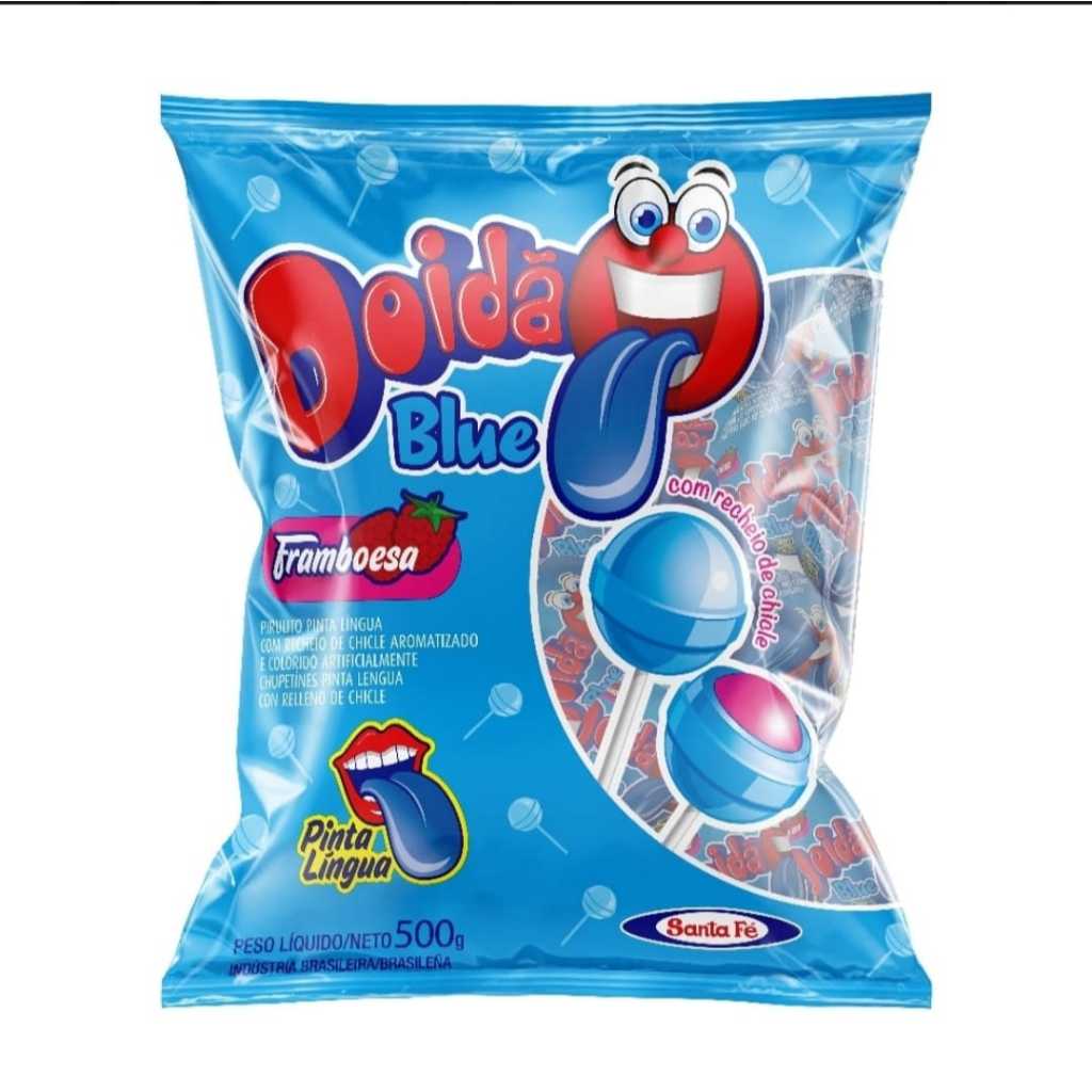 Pirulito Pinta Língua de Azul Blue pacote com 50 unidades | Shopee Brasil
