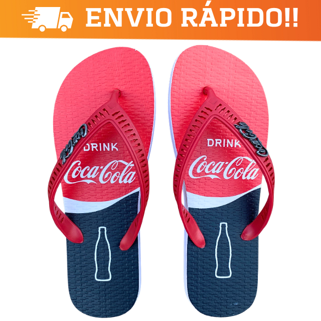 Chinelo Coca Cola - VERMELHO E PRETO | Shopee Brasil