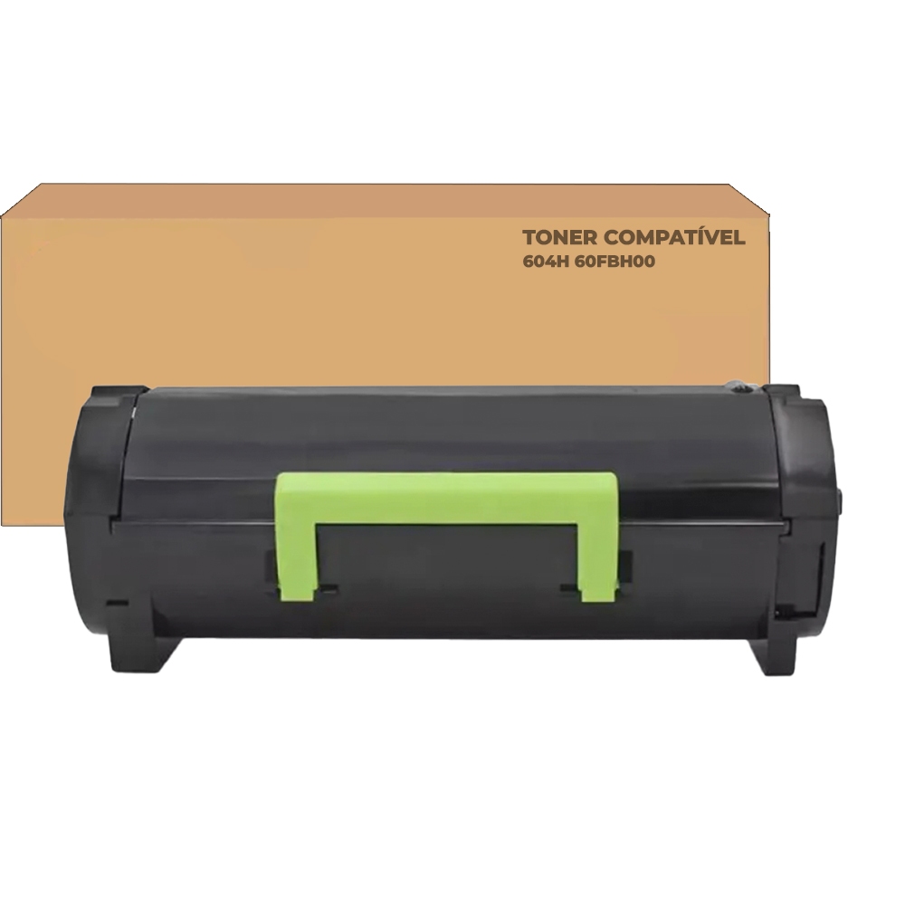 Toner monocromatico compativel com impressora lexmark 604h MX310, MX410 ...