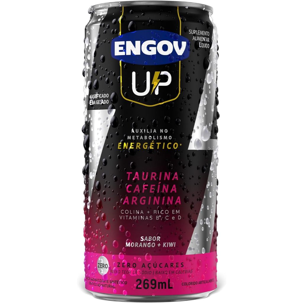 Engov Up Morango e Kiwi Lata 269ml | Shopee Brasil