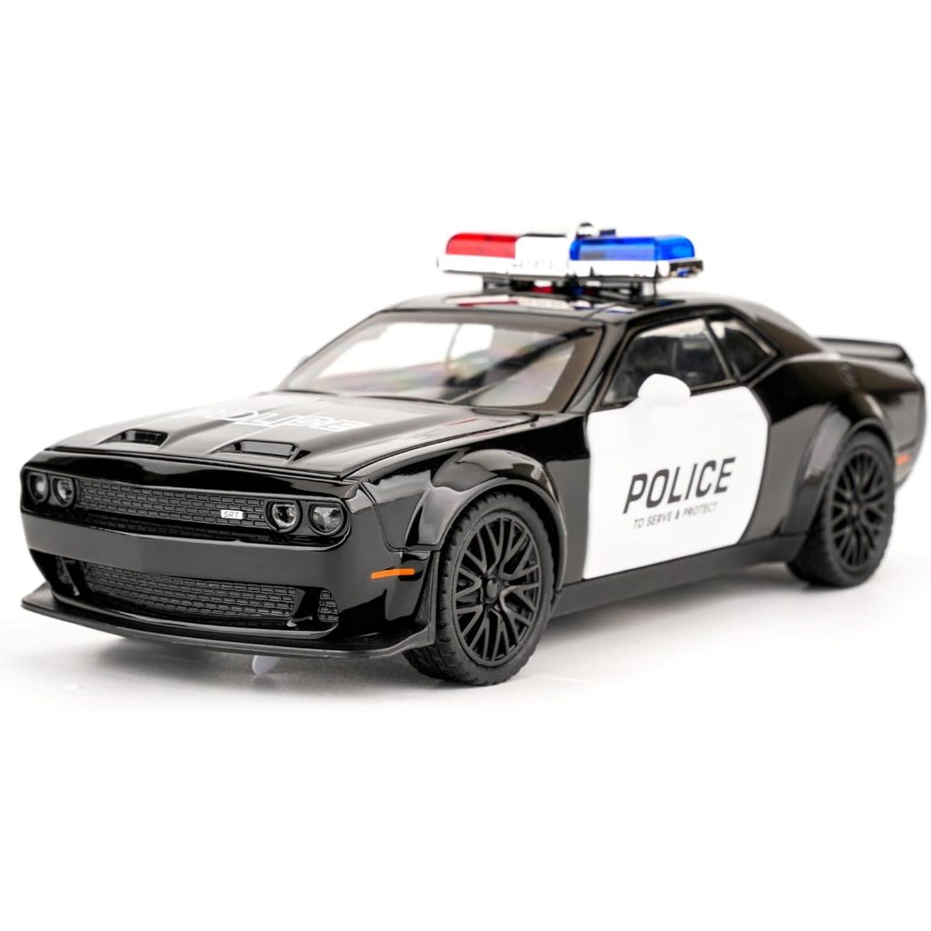 MINIATURA DODGE CHALLENGER SRT HELLCAT POLICE 1:24 RÉPLICA | Shopee Brasil