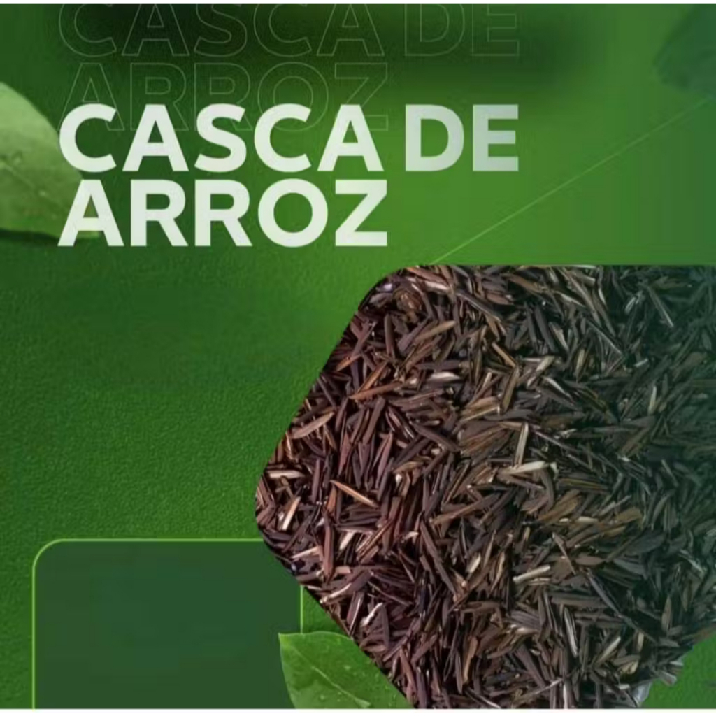 Casca de Arroz Carbonizada Substrato Orgânico | Shopee Brasil