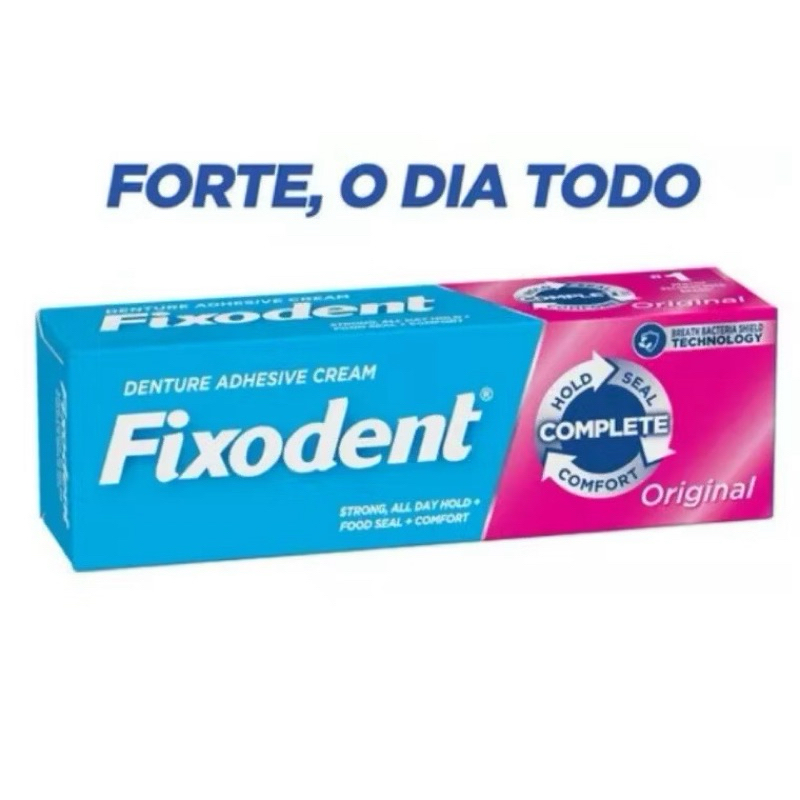 Fixodent Original 68g Creme Fixador de Prótese Dentária – 1 Unidade ...