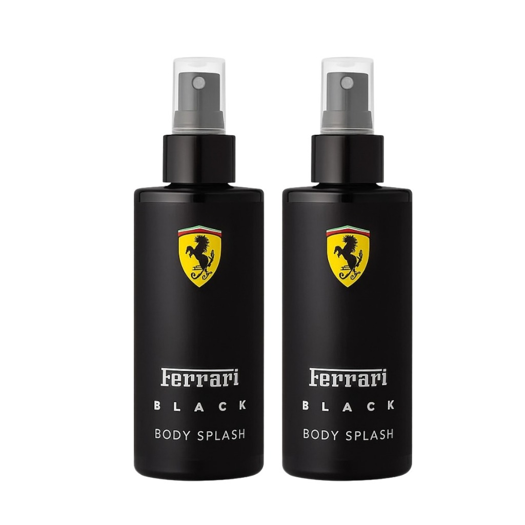 Kit 2 Body Splash Ferrari Black Masculino - 200ml | Shopee Brasil
