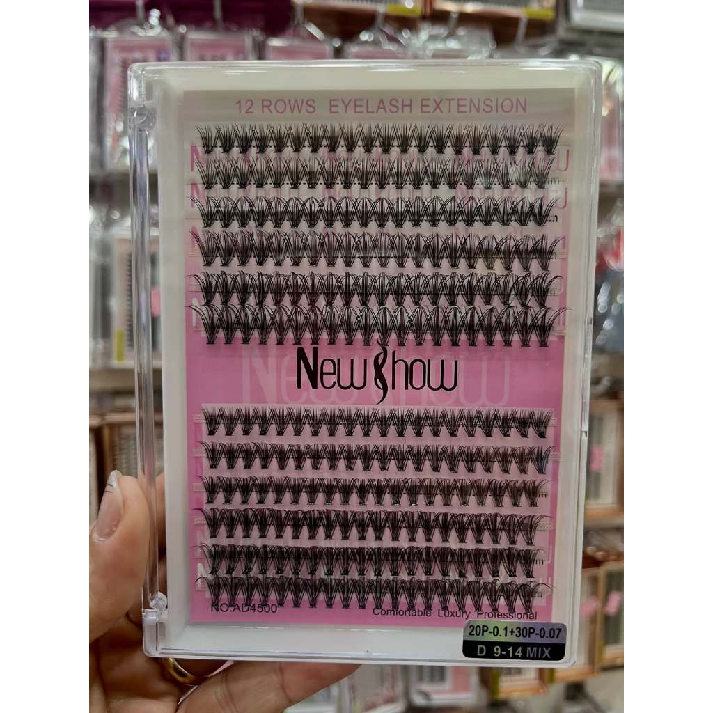 Cílios Tufo New Show 9-14mm Mix D | Volume Russo 20P a 60P | Extensão Profissional | Shopee Brasil