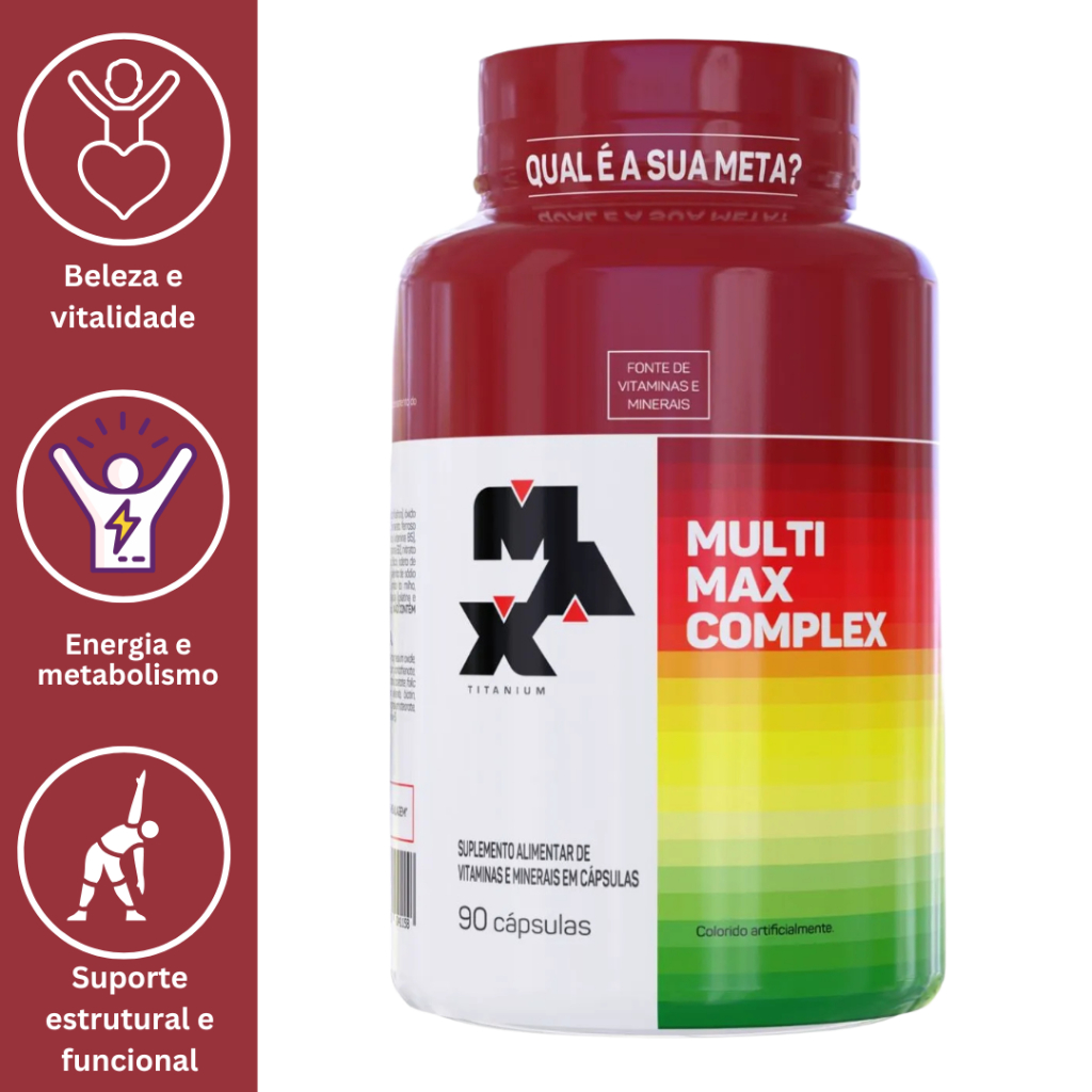 MULTIVITAMINICO MULTIMAX COMPLEX 90 CAPS - MAX | Shopee Brasil