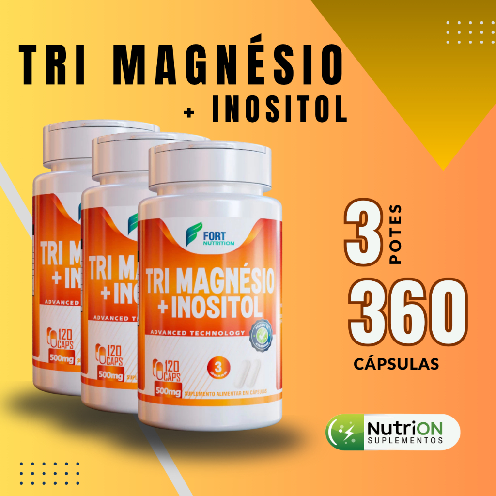 Tri Magnésio + Inositol Fort Nutrition – Suporte Muscular, Metabólico e ...