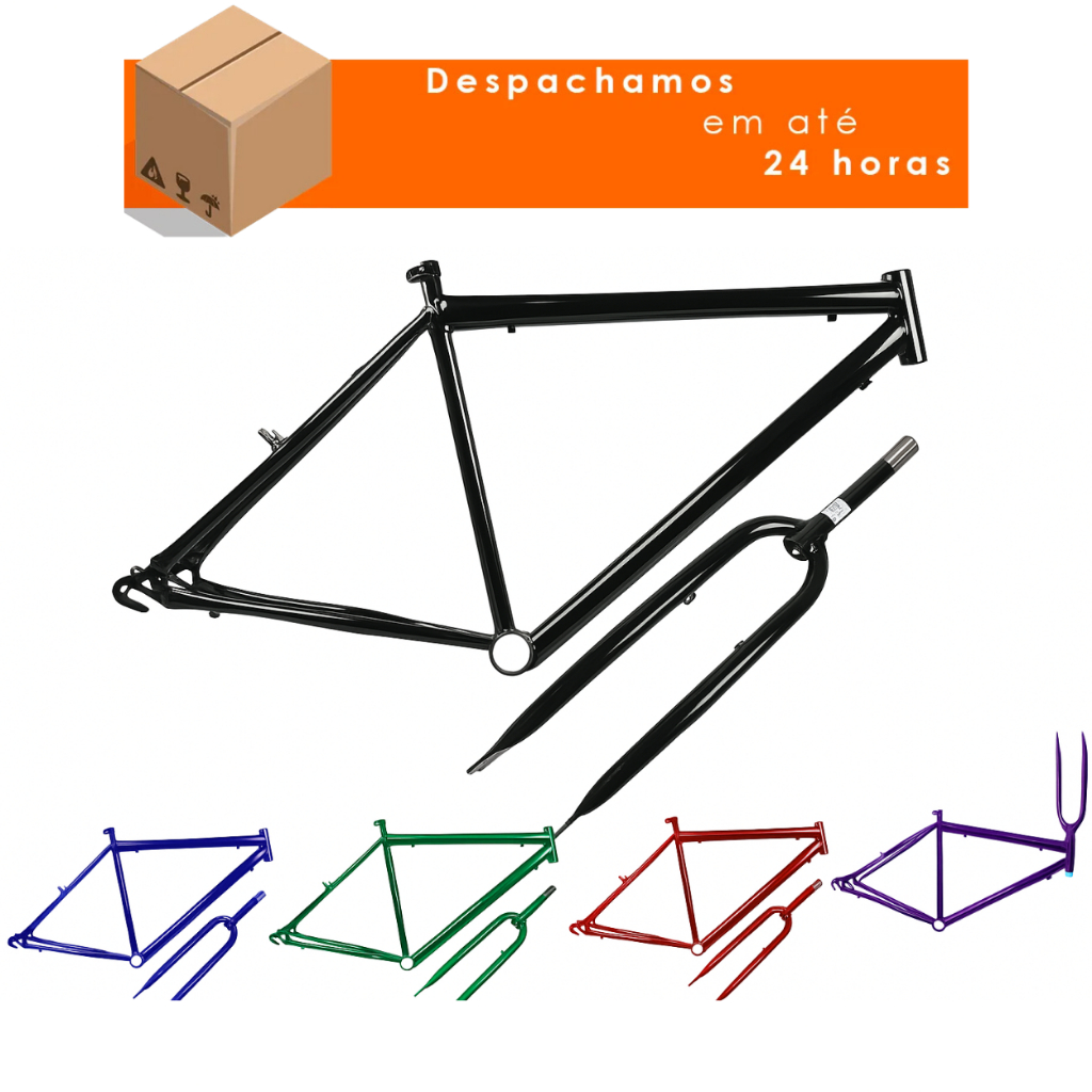 Quadro Aro 26 Para Bicicleta Motorizada E Normal + Garfo | Shopee Brasil