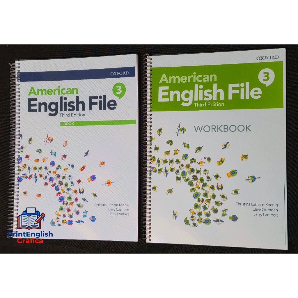 American English File Third Edition Level 3 Student book e Workbook(Impresso 90 gramas) | Shopee ...