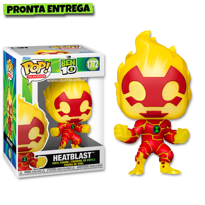 Funko Pop Ben 10 - Heatblast 1772 | Shopee Brasil
