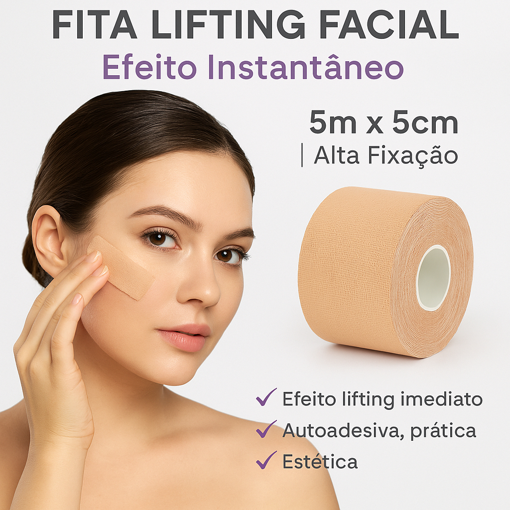 Fita Lifting Facial Anti Sinais De Expressão Anti Rugas Envio Imediato ...