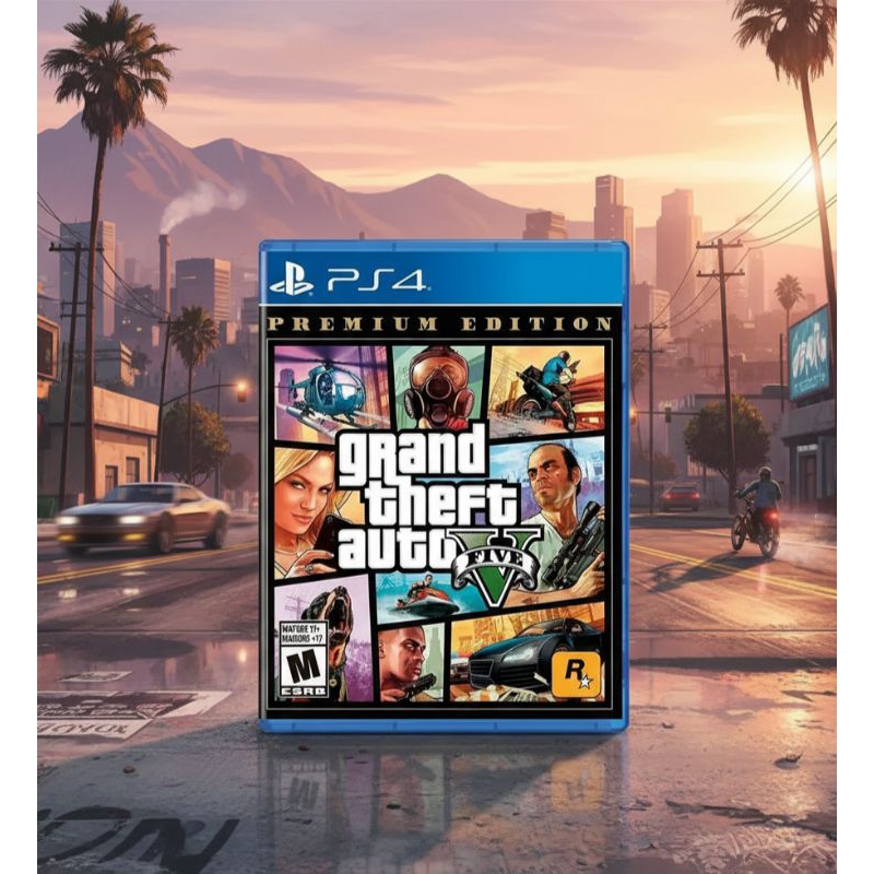 PS4 - GTA V Premium Edition mídia física ( Novo ) | Shopee Brasil