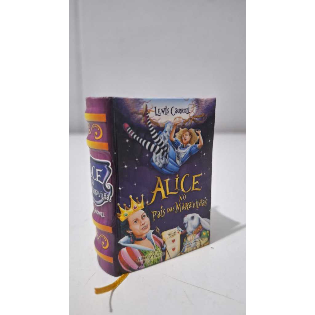 Mini livro Alice no País das Maravilhas Lewis Carroll Mini Book ...