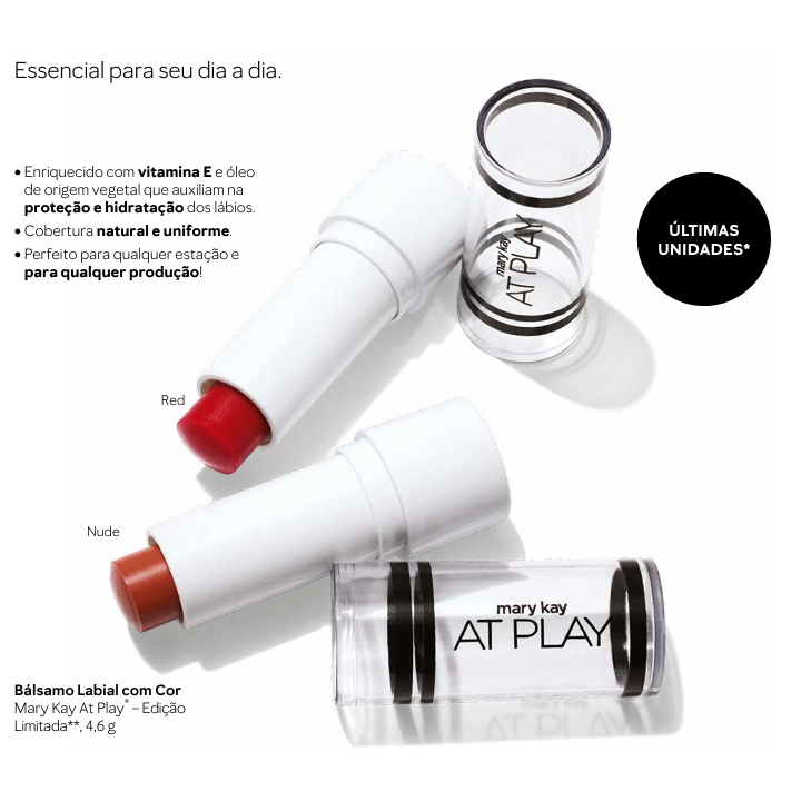 Bálsamo Labial com Cor Mary Kay At Play® – Edição Limitada**, 4,6 g ...
