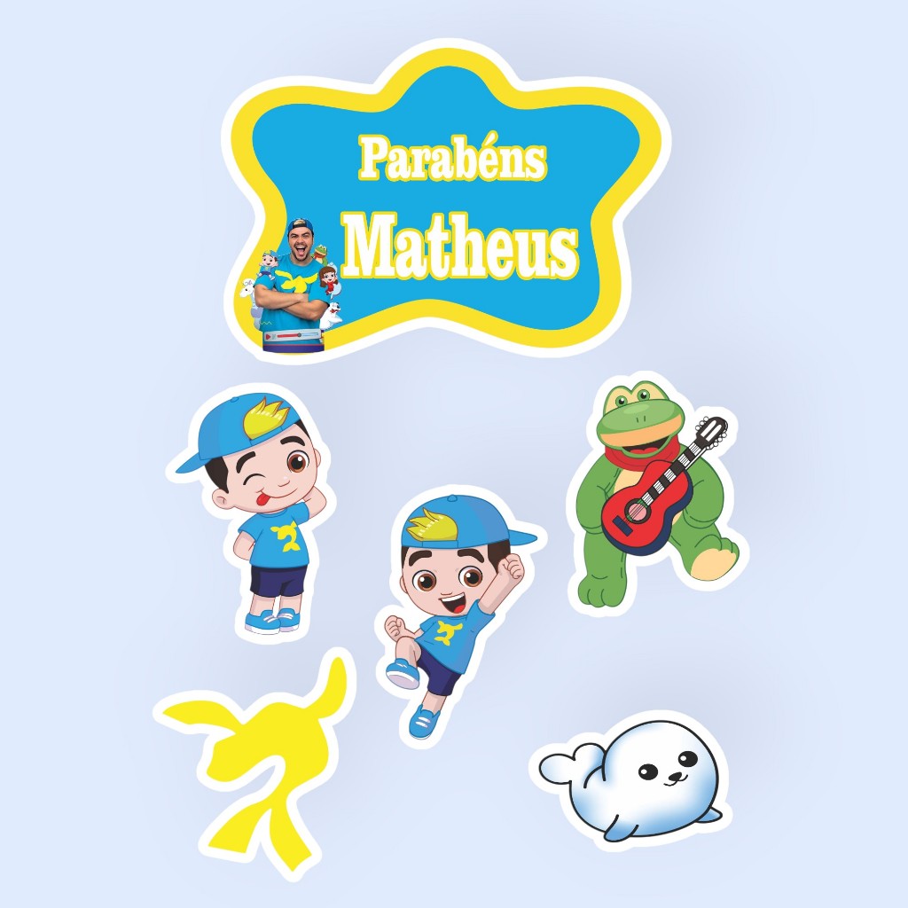 Topo de bolo Lucas Neto / Topper personalizado Luccas Neto / Top de ...