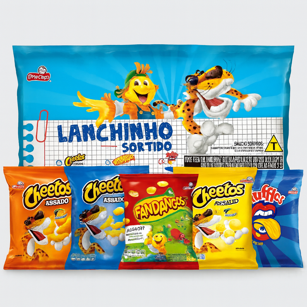 Lanchinho Sortido 5UN 98g - Elma Chips | Shopee Brasil