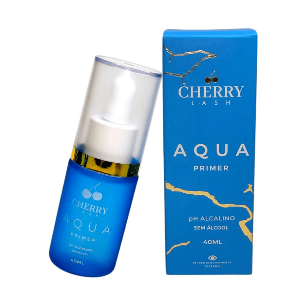 Aqua Primer Sem Álcool para Extensão de Cílios Cherry Lash 40ml ...