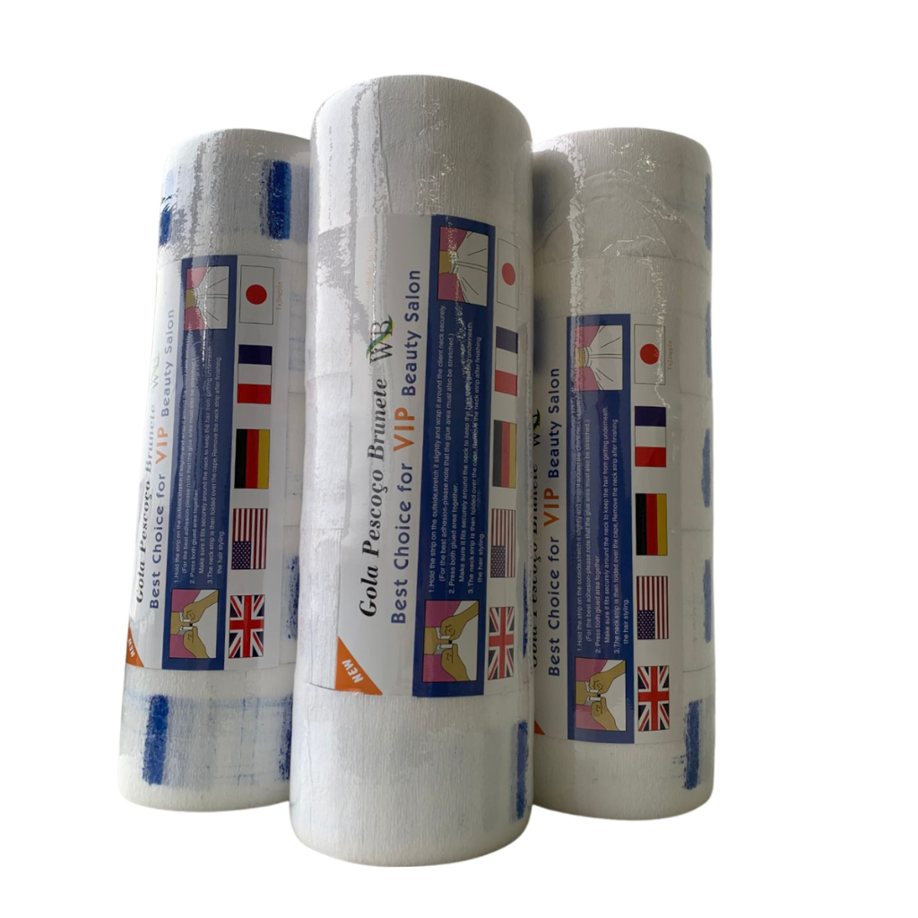 Gola Higiênica C/ 1500 Un Barbearia 15 Rolos P/ Pescoço Neck Paper ...