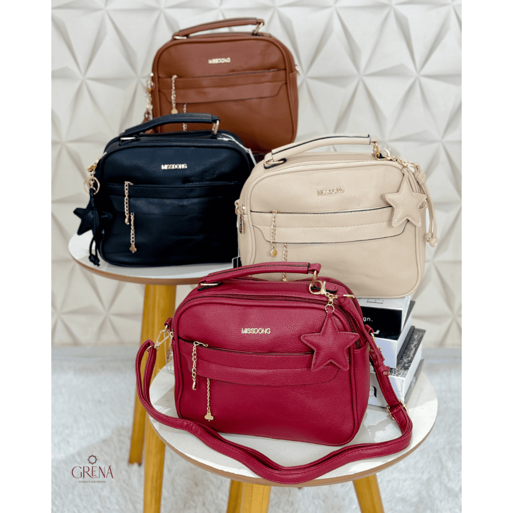 Bolsa Luxo Feminina Premium Executiva Couro Sintético da Miss Dong ...
