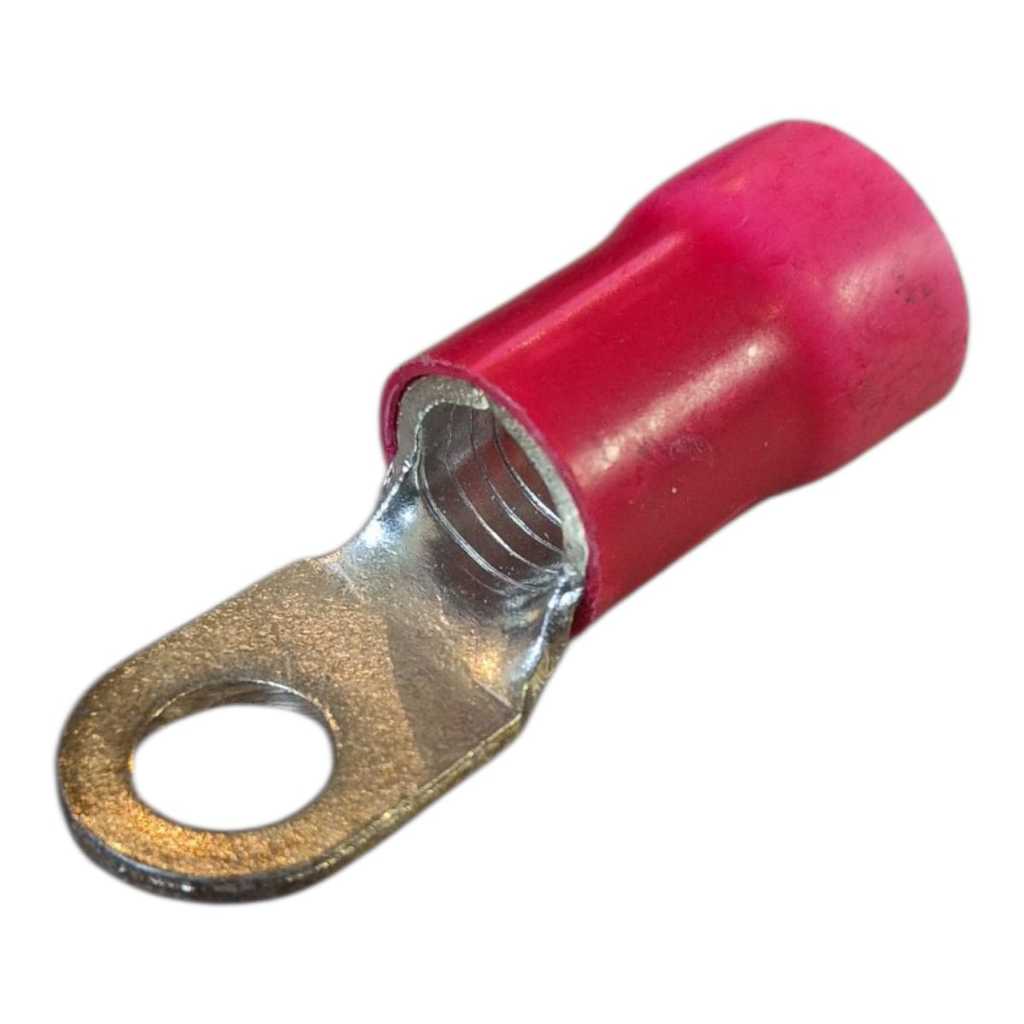 Terminal Olhal Pré Isolado Vermelho 25mm M10 Com Rosca | Shopee Brasil