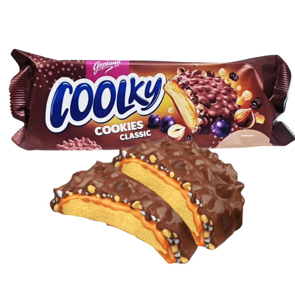 Biscoito Coolky Goplana Crunchy Caramel & Nuts 140g | Shopee Brasil