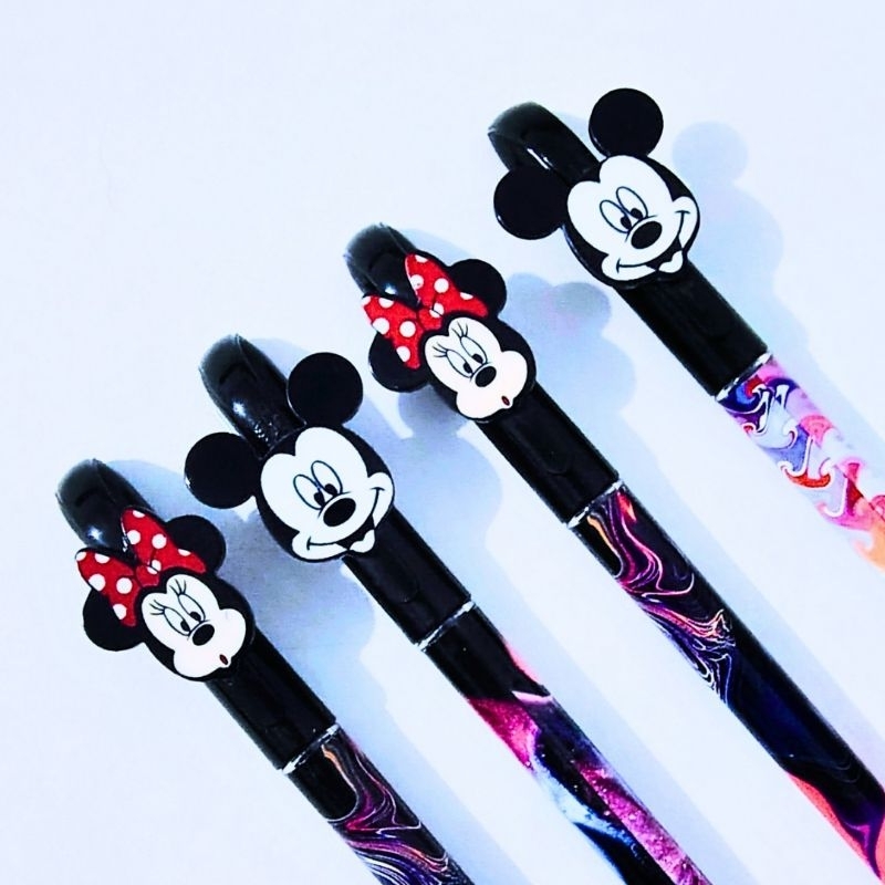 Caneta Mickey e Minnie Ponta Fina 2 Unidades | Shopee Brasil
