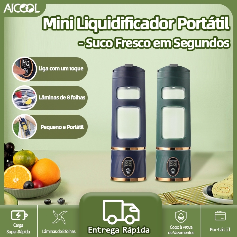 AICOOL Mini Misturador Portátil Espremedor De Frutas E Legumes De 8 ...