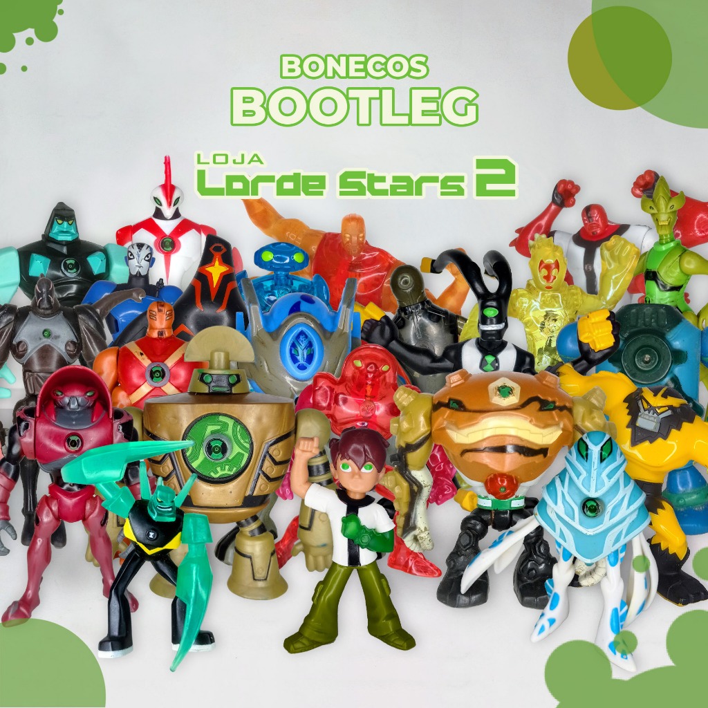 Bonecos Ben 10! ESCOLHA O SEU! McDonald's e Bootleg | Shopee Brasil