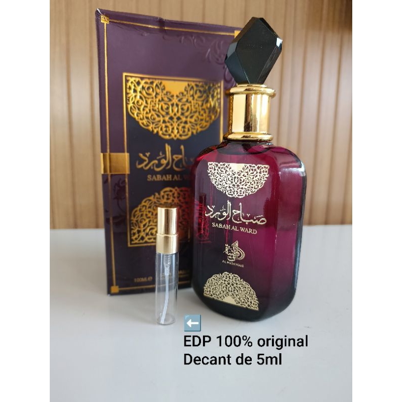 Amostra 5ml perfume feminino Sabah-AlWard - Árabe | Shopee Brasil