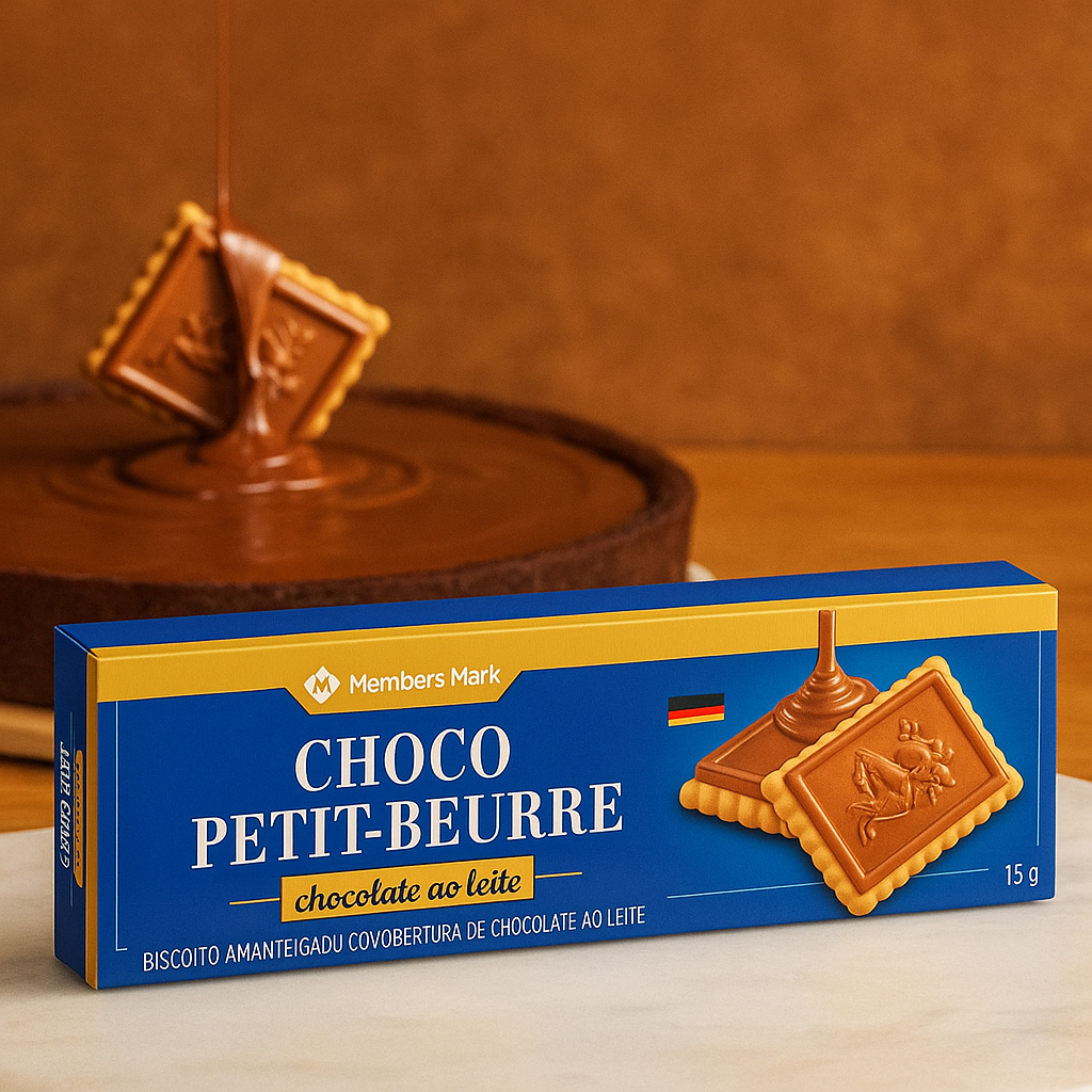 Biscoito Alemão de Chocolate Ao Leite Griesson Members Mark 150g ...