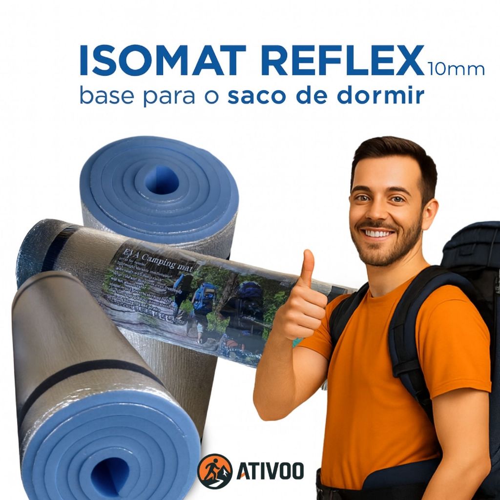 Isolante Térmico Aluminizado Isomat Reflex 10mm Para Camping | Shopee ...