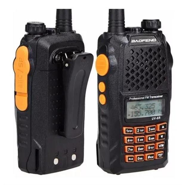 Radio Comunicador Baofeng UV-6R Dual Band - Alcance 15km, Autonomia 72h ...