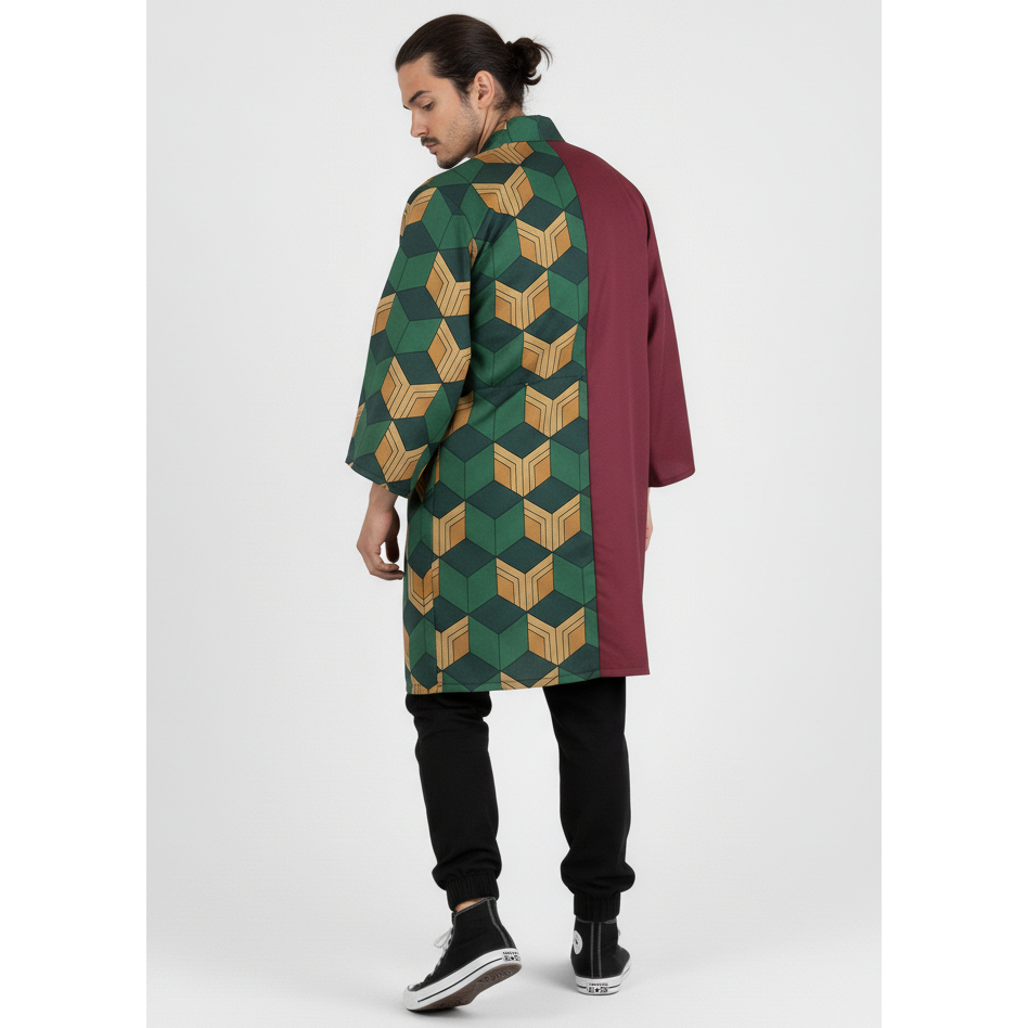 Kimono Manto Demon Slayer Tomioka Anime Kimetsu no Yaiba Cosplay ...