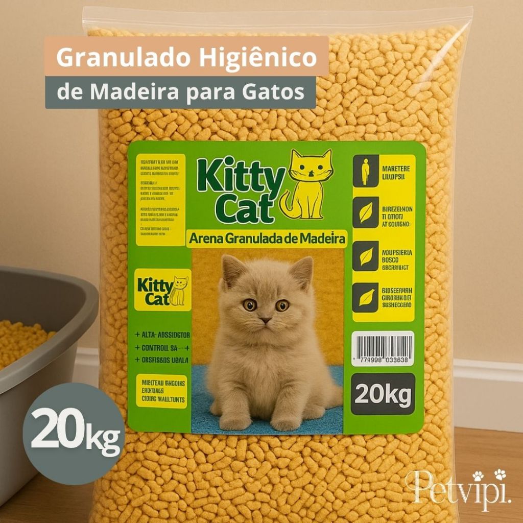 Granulado Higiênico De Madeira Kit Cat 20 Kg Shopee Brasil