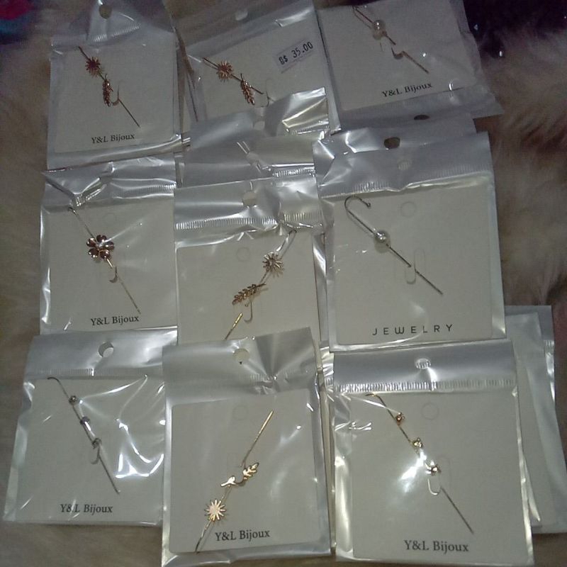 brinco transversal gancho estilo piercing unitário | Shopee Brasil