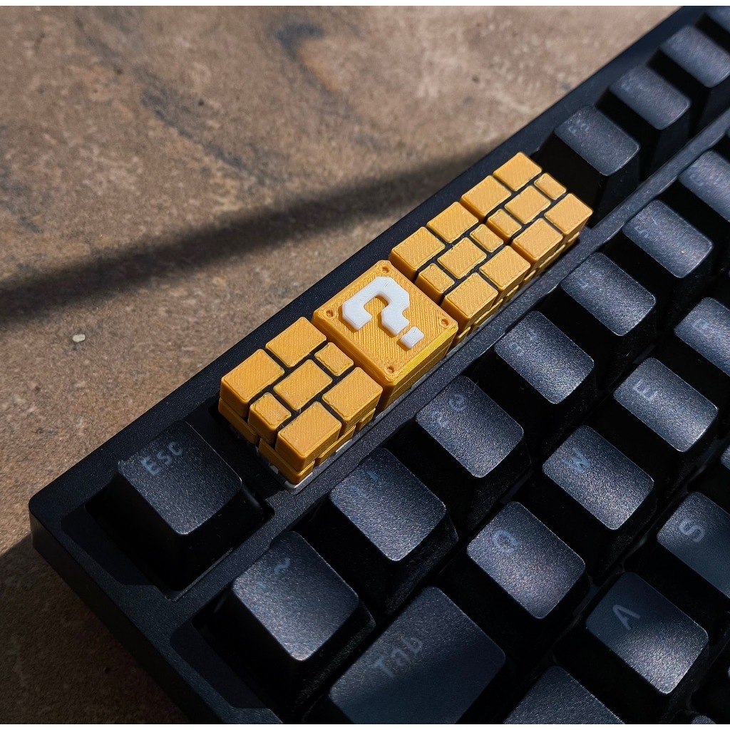 Keycap Bloco de Tijolo Super Mario Bros | Tecla Estilo Pixel para ...