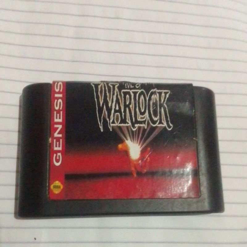 Cartucho de Mega Drive Warlock original | Shopee Brasil