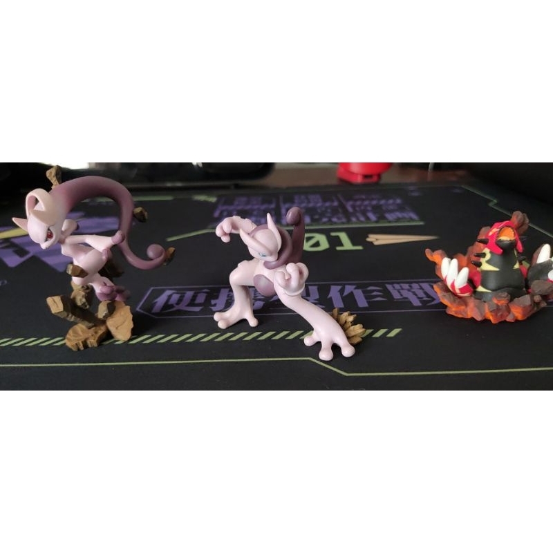 Mini Figures Mega Mewtwo X e Y + Primal Groudon - Pokémon TCG Mega ...