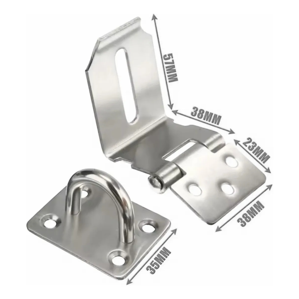 Trinco Para Porta Cadeado 90° Em Aço Inox Fecho Anti Roubo | Shopee Brasil