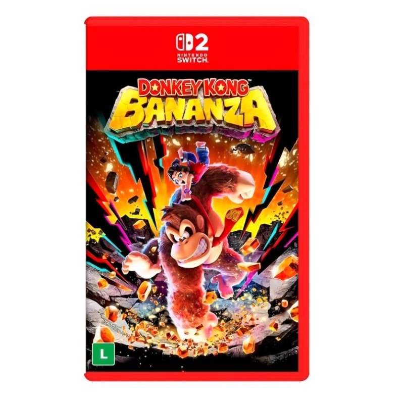 Jogo Donkey Kong Bananza Nintendo Switch 2 Mídia Física Dublado em ...