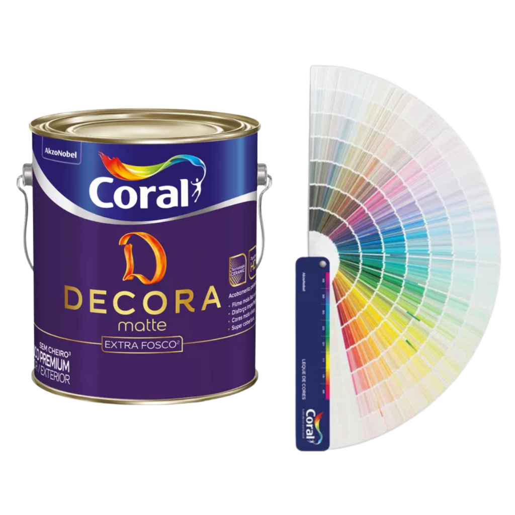 Coral Decora Matte Extra Fosco 3,2l Premium Escolha Sua Cor | Shopee Brasil